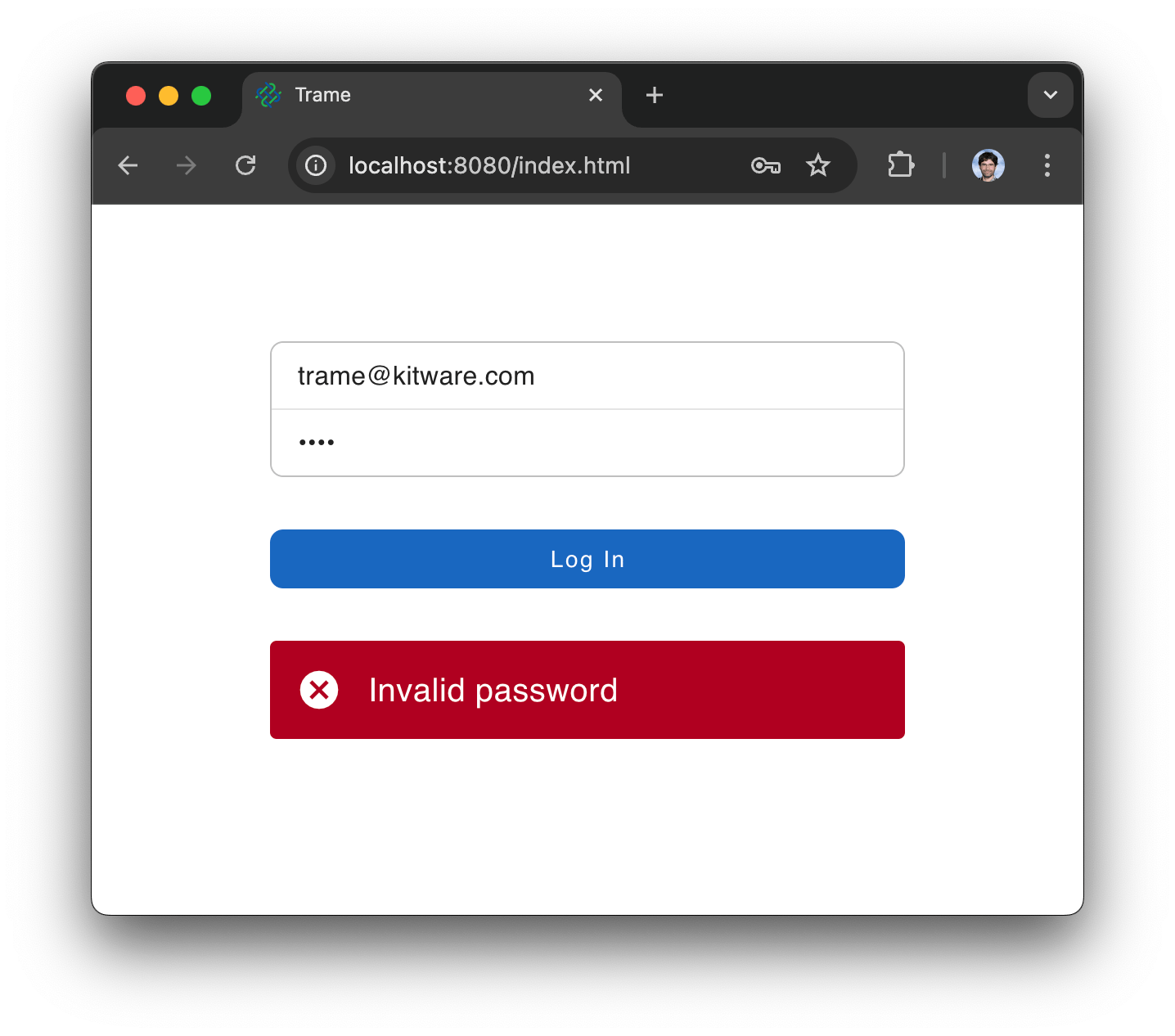 Login | Trame Vuetify